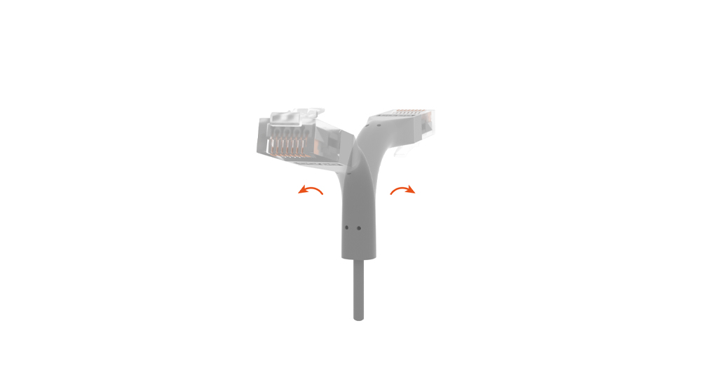 Bendable Slim Patch Cord Cat.6A UTP PUR - barpa